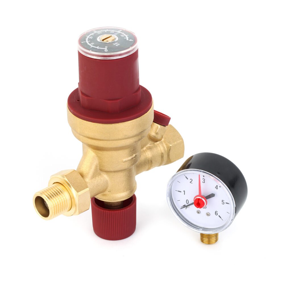 Auto-Filling Valve–FV02 with Gauge – HEAPE: Brass Pressure Regulator ...
